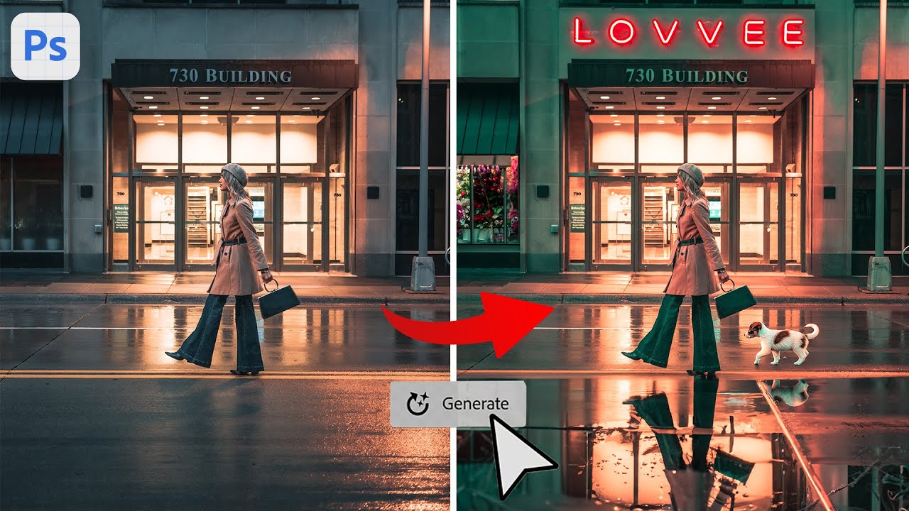 EDIT WITH GENERATIVE FILL IN PHOTOSHOP !! - YouTube
