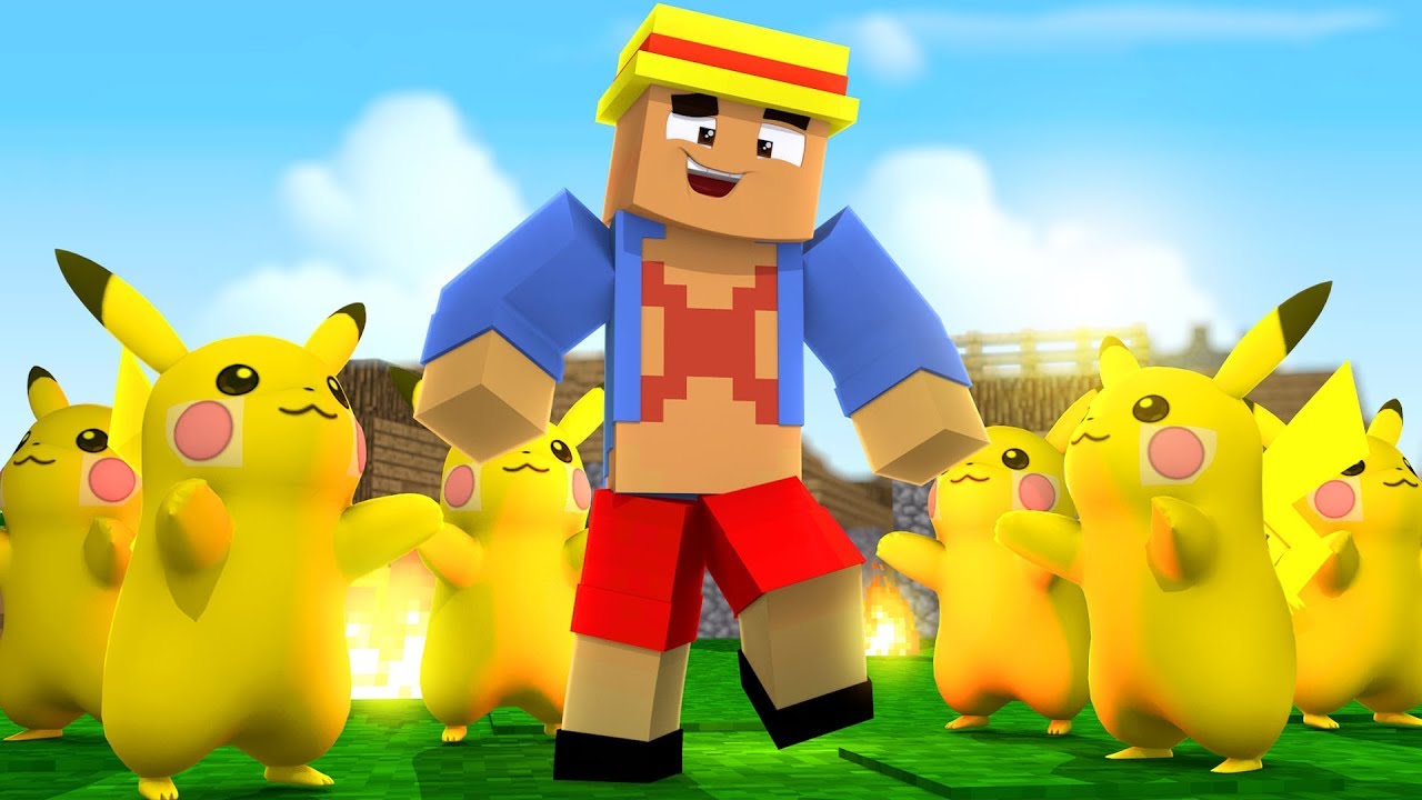 MINECRAFT: UN MUNDO SOLAMENTE DE PIKACHU - YouTube
