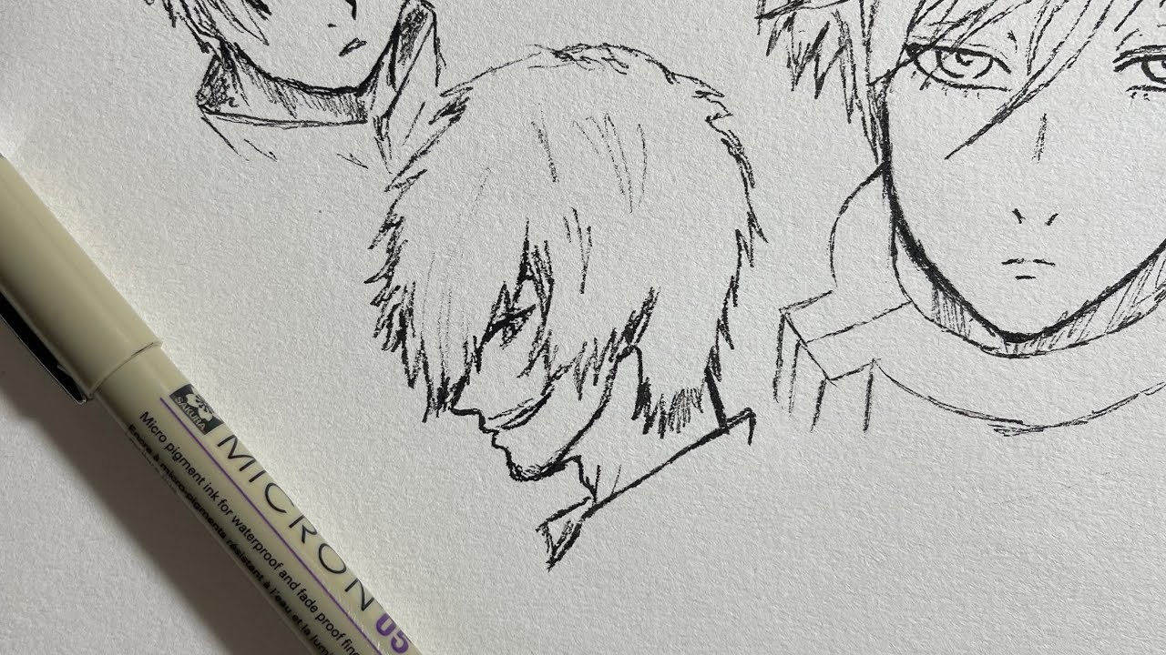 How to draw Aki with checkered step by step in 3 minutes - Blue lock ...