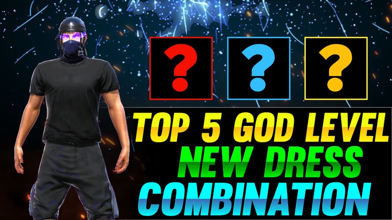 TOP 5 GOD LEVEL FREE DRESS COMBINATION || NO TOP UP DRESS COMBINATION ...