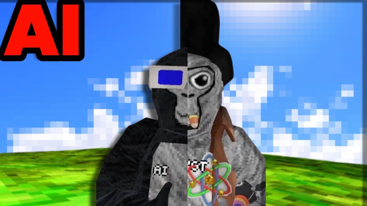 Gorilla tag, but AI controls me.... - YouTube