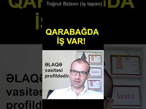 qarabağda iş var! | YEN İŞ ELANI XƏBƏRİ: elan/vakansiya #shorts #keşfet #iş #karyera #vakansiya