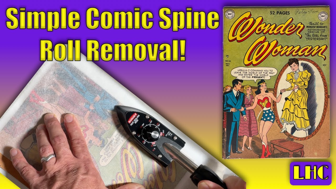Perfect Comic Book Spine Roll Fix Every Time! - YouTube