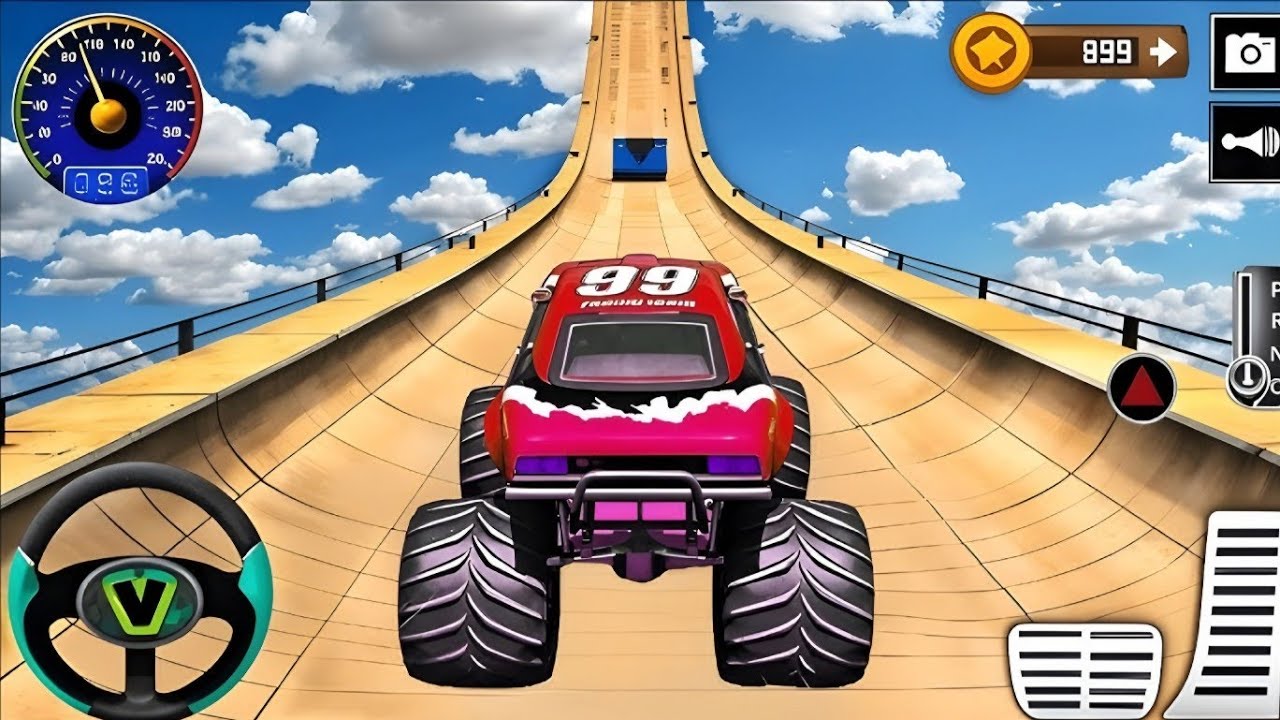 Super Monster Truck in GT Car Stunt Master 3D - Android Gameplay - YouTube