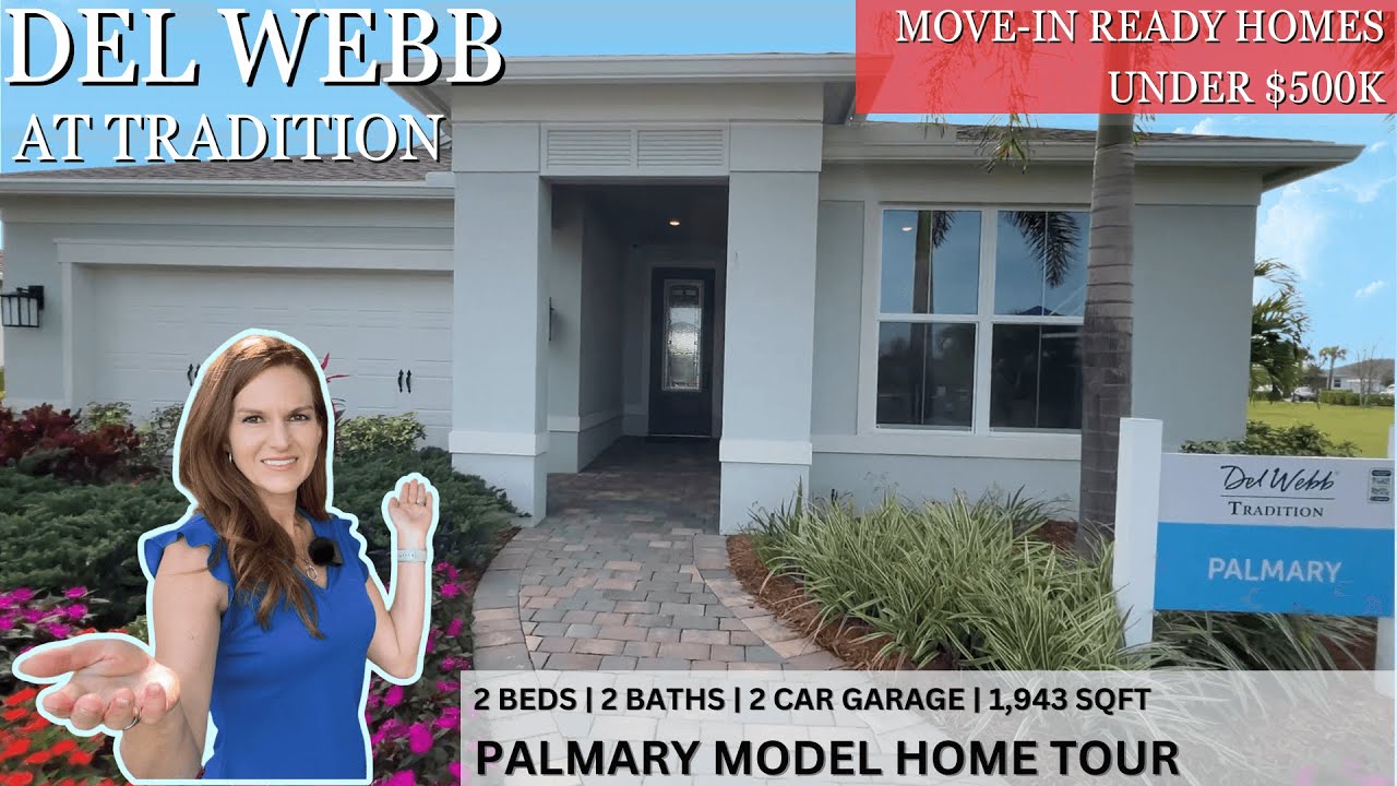 Del Webb Tradition | New Construction Palmary Model Home Tour | Port St ...