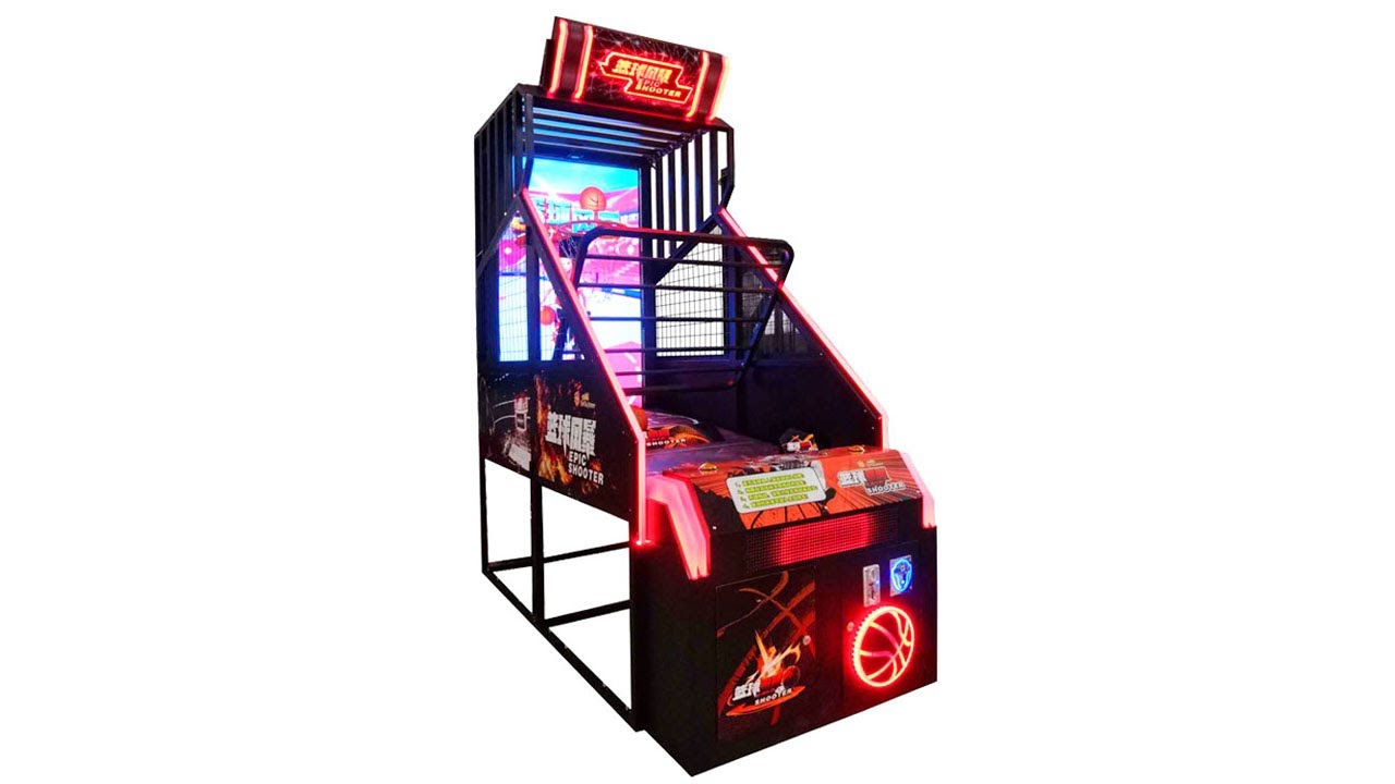 EPIC BASKETBALL sport basketball game machine with touch screen - YouTube