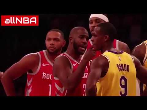 rondo vs cp3. did rondo spit on cp3? - YouTube