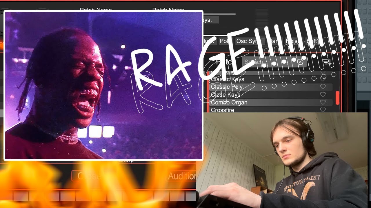 I made CRAZY TRAVIS SCOTT RAGE TYPE BEAT in 5 MINS - YouTube