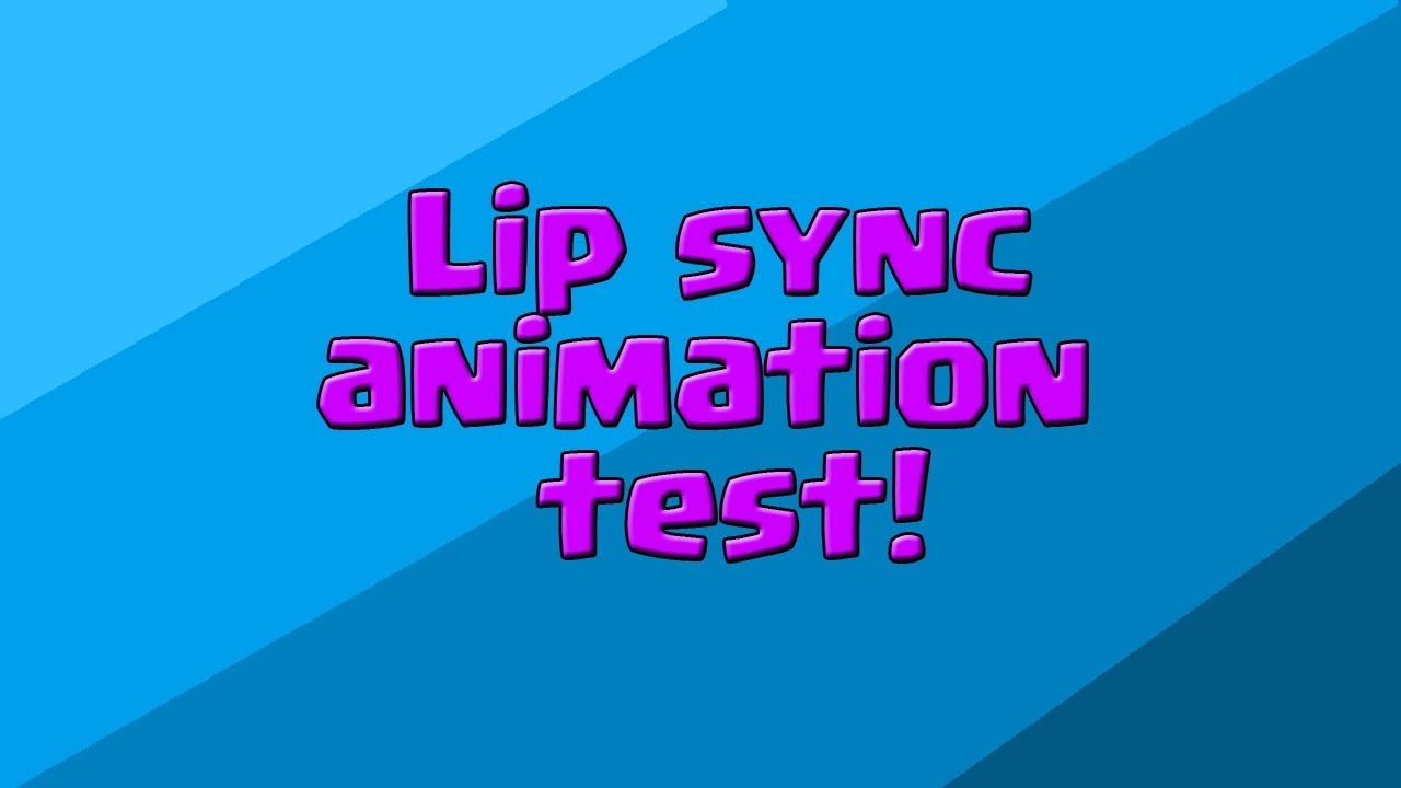 Lip sync animation test thing - YouTube