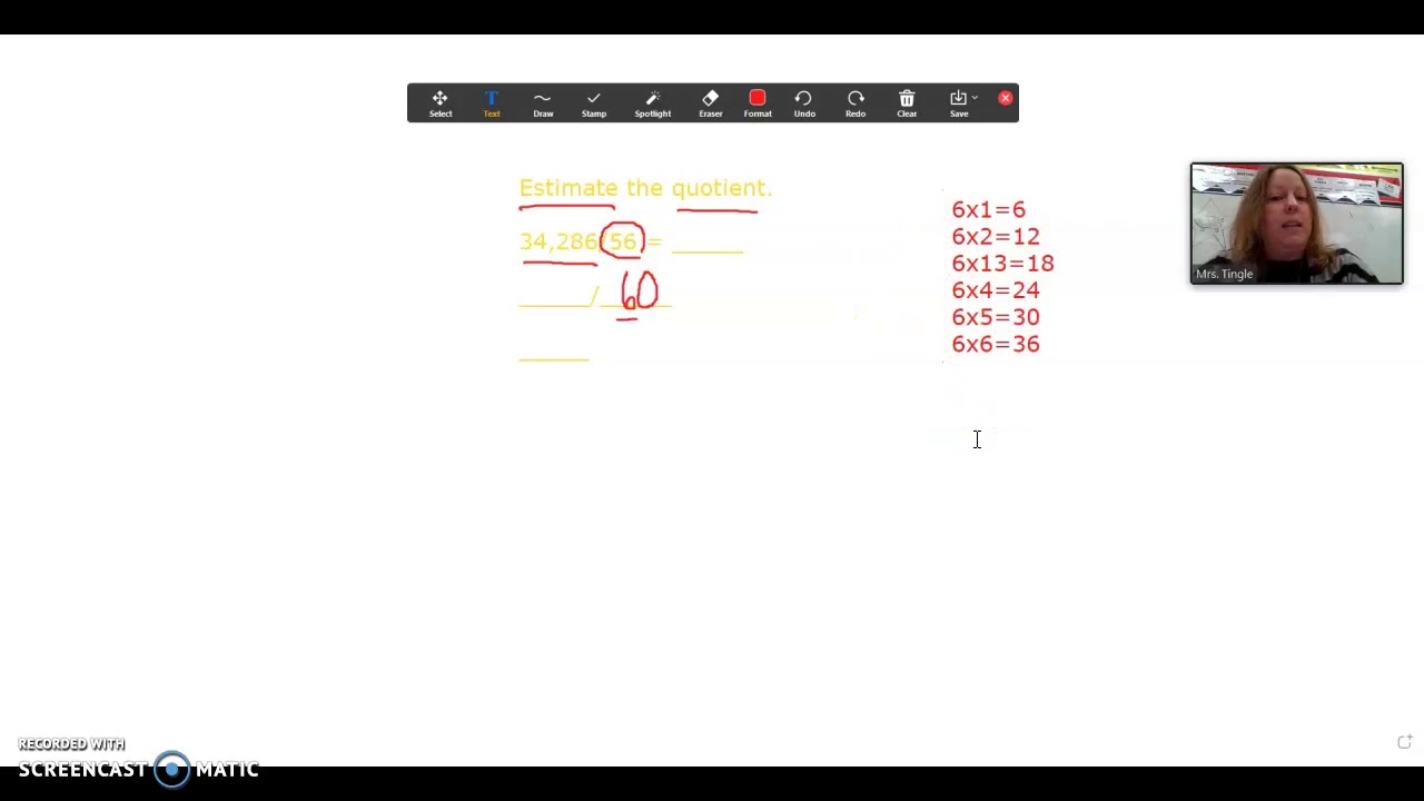Engage NY Module 2 Lesson 18 5th Grade Estimating Quotients - YouTube