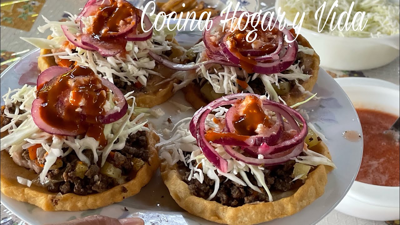 Sopes con Picadillo de Res - YouTube