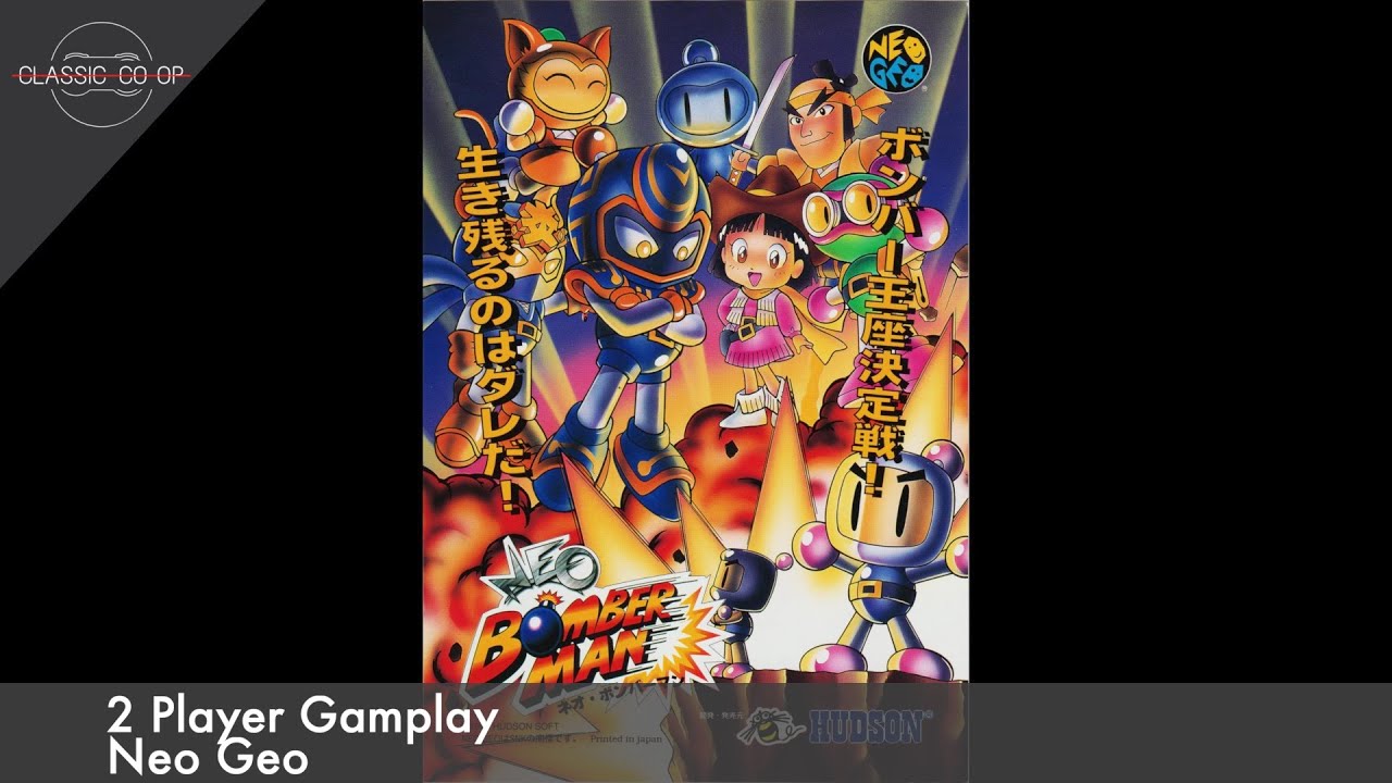 Neo Bomberman | 2 Player Co-op Gameplay | Neo Geo | Mister FPGA - YouTube