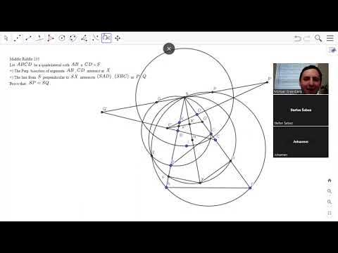 LIVESTREAM GEO#92A: Another Problem Trivialized by the Dual Desargues ...