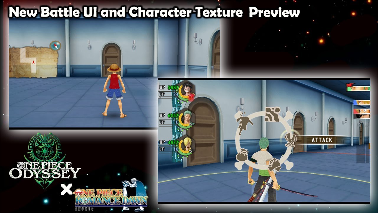 (Preview) New Battle UI and Character Texture For One Piece Odyssey mod ...