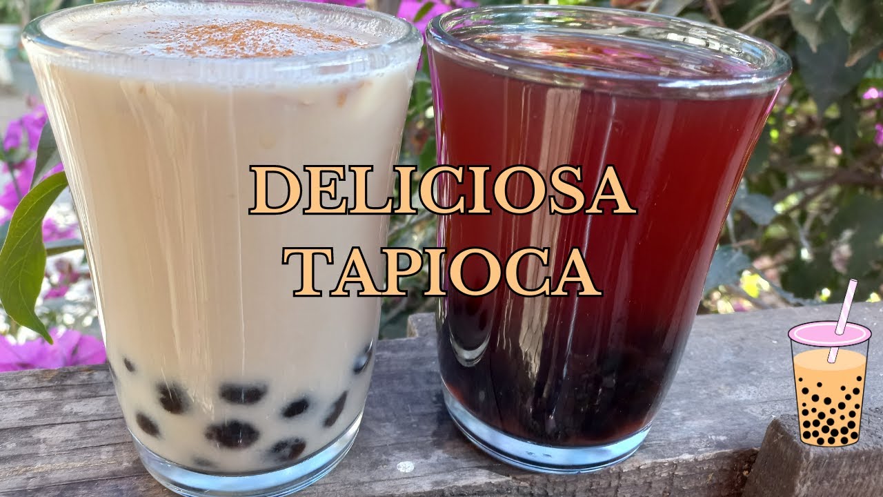 Café y té con tapioca negra. Súper fácil y deliciosas, las tienes que ...