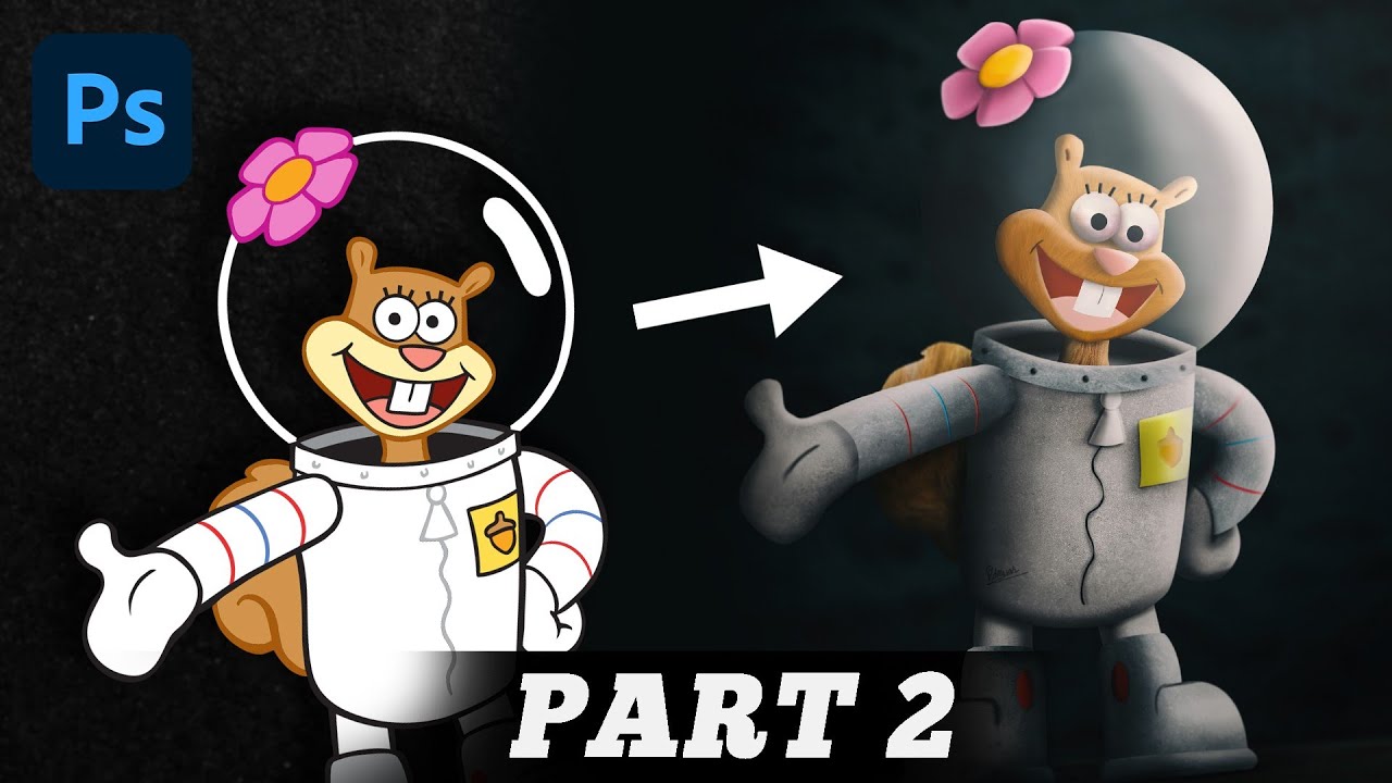 Sandy Realistic Artwork Part 2 || Photoshop Speed Art || #shorts - YouTube