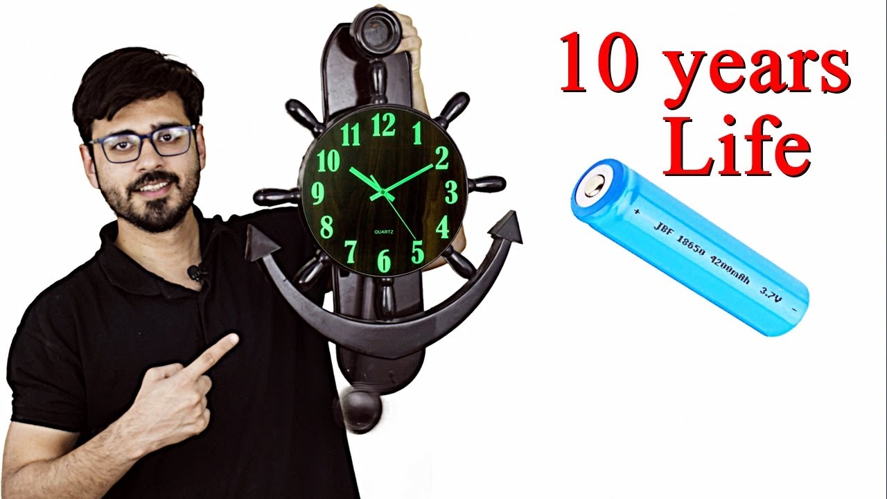 Life Time Wall Clock Battery - YouTube