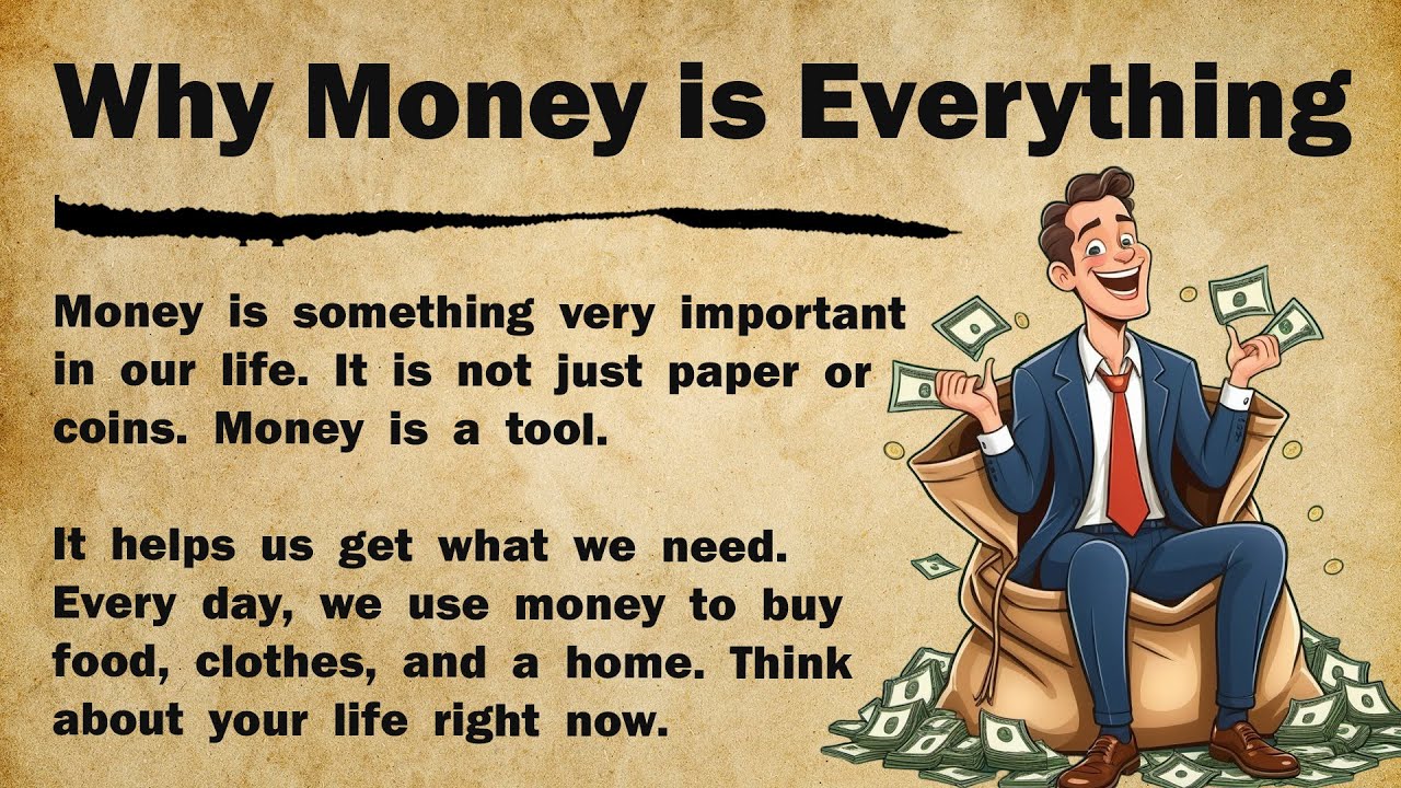 Why Money is Everything 🔥|| English Story for Success || Graded Reader ...