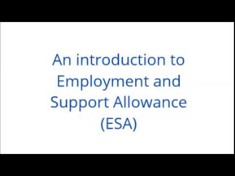 An Introduction to Employment and Support Allowance - YouTube