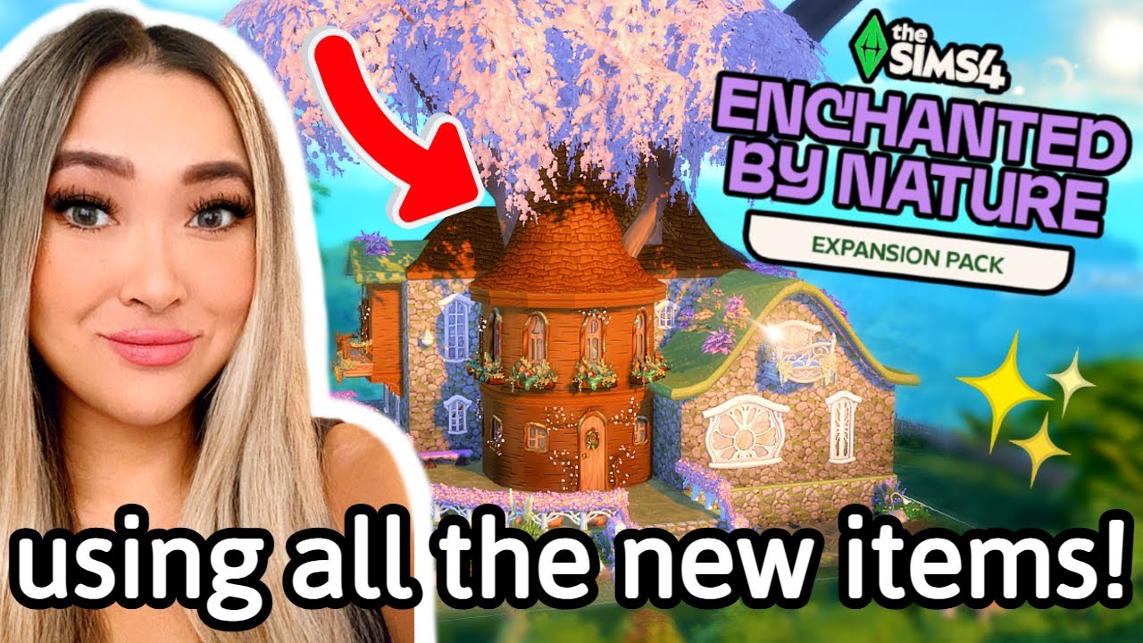 building a fairy treehouse with the Sims 4 Enchanted By Nature ...