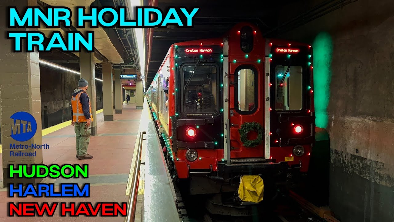 M8 Christmas holiday train now in service on the MTA Metro-North ...