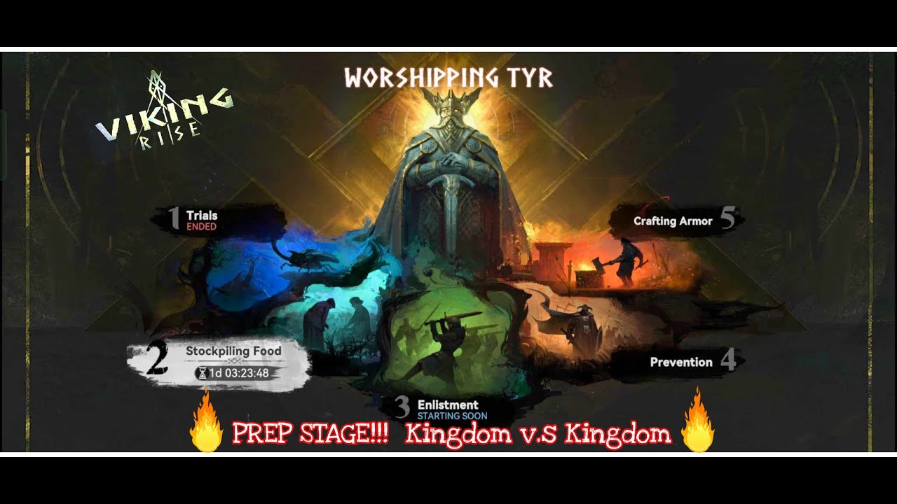 Viking Rise: Preparation Stages KvK Event Worshipping Tyr - YouTube