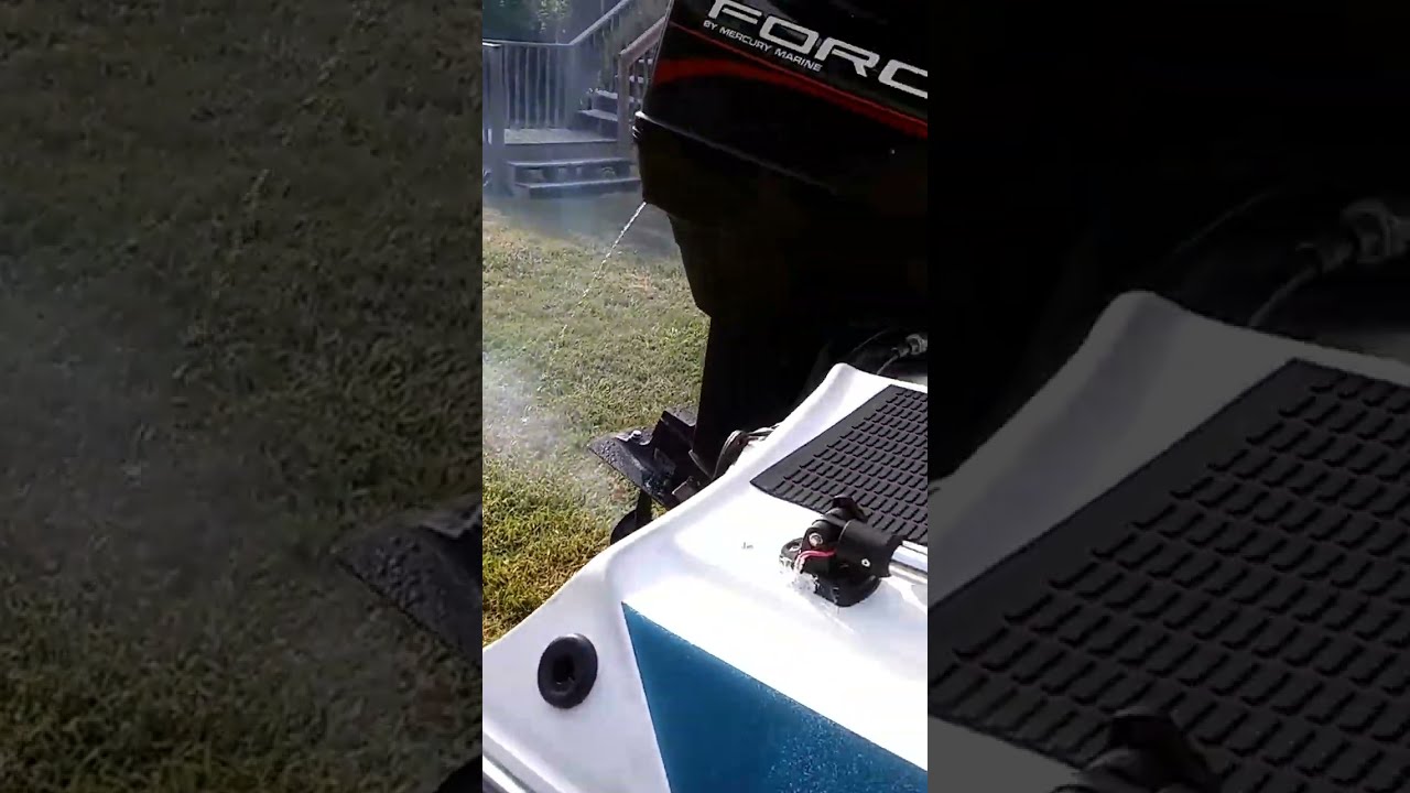 Seafoam treatment on my 1995 mercury 120 force - YouTube