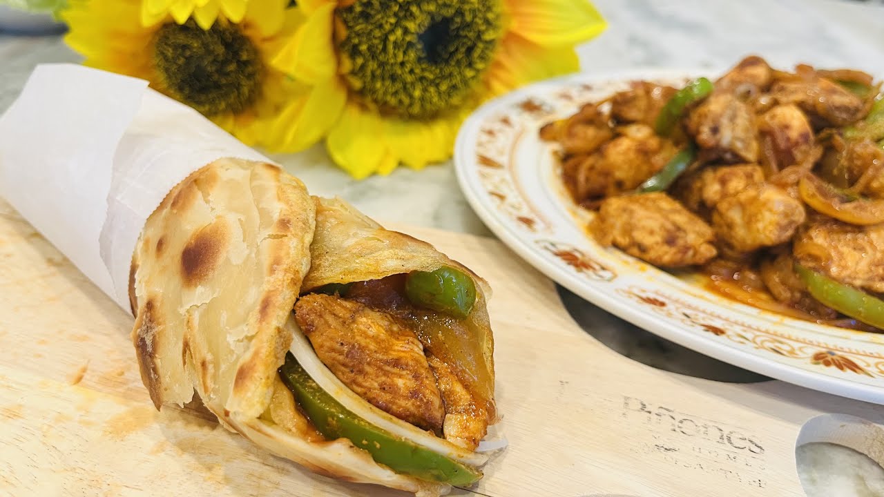 Chicken Roll Recipe Kolkata Style | Tandoori Chicken Roll Recipe | Best ...