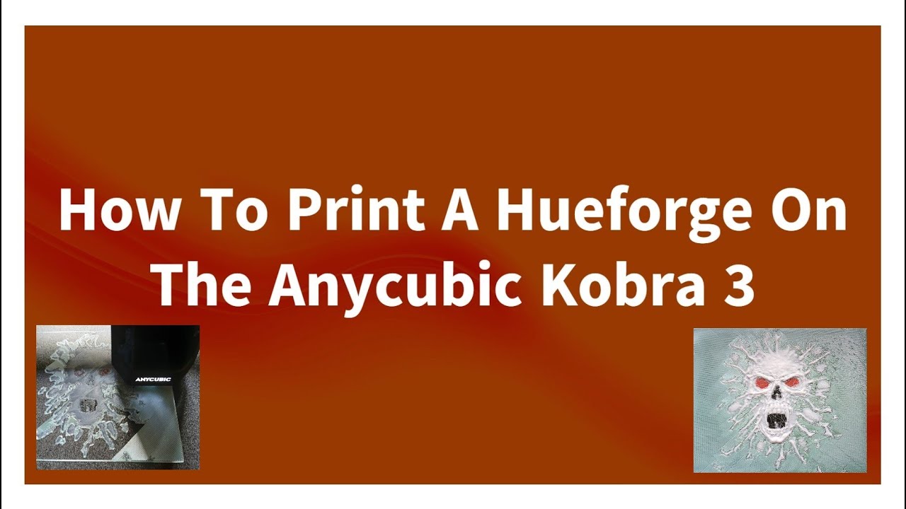 How to 3D print a Hueforge picture using the Anycubic Kobra 3 Combo 3d ...