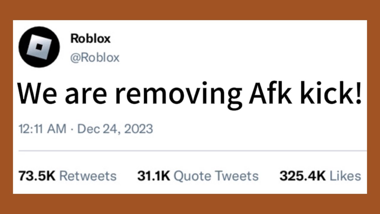 Roblox Now Lets You Afk in Games… - YouTube