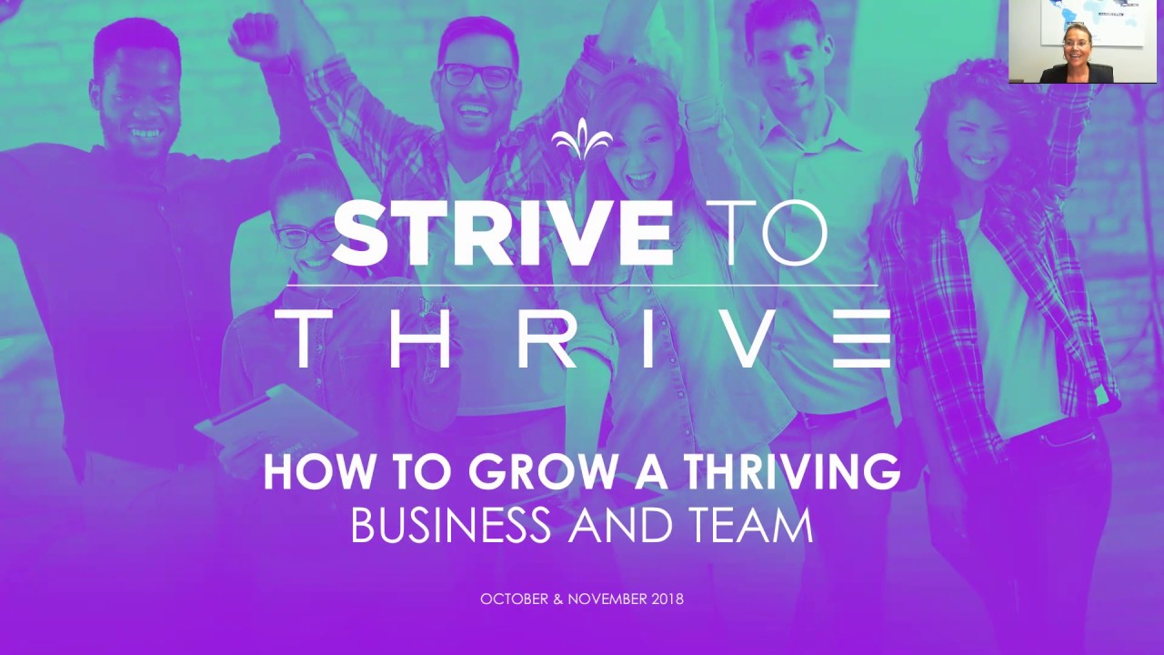 Strive to Thrive Training Webinar with Lucy West - YouTube