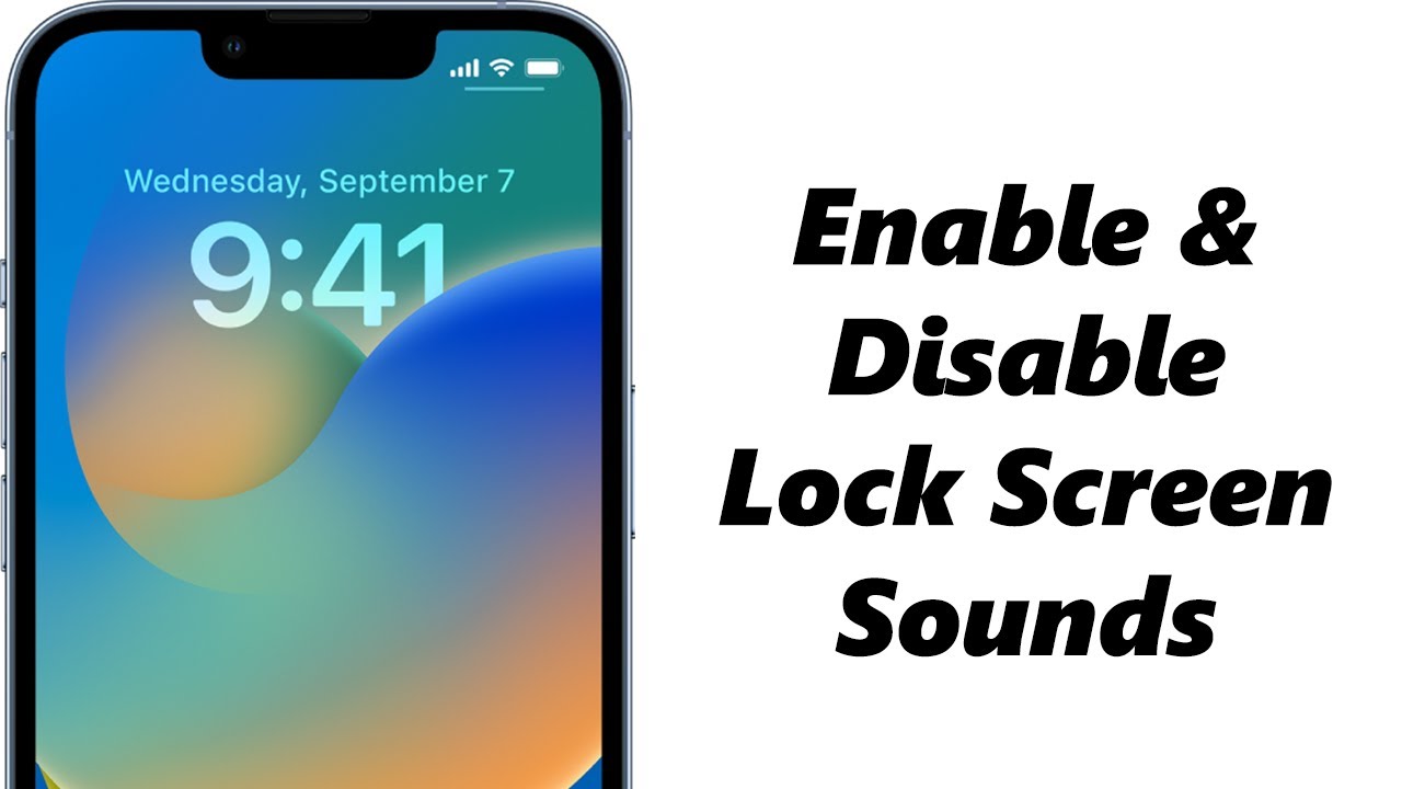 How To Enable/Disable Lock Screen Sounds On iPhone - YouTube