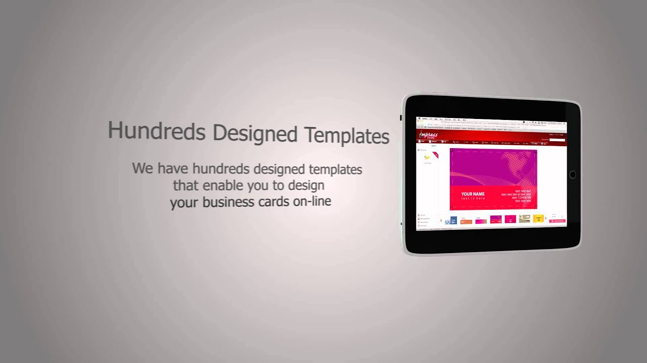 E-Printing's New online design system, Impress! - YouTube