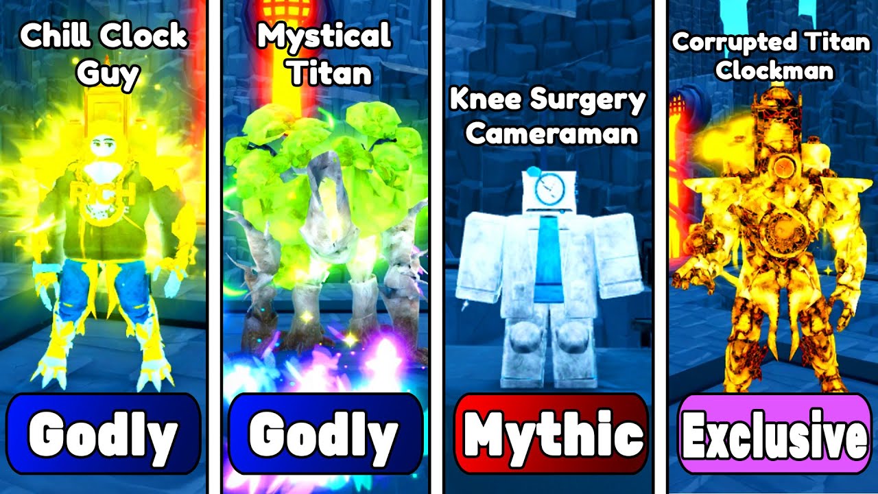NEW!🔥CHILL CLOCK GUY vs MYSTICAL TITAN vs KNEE SURGERY vs CORRUPTED ...
