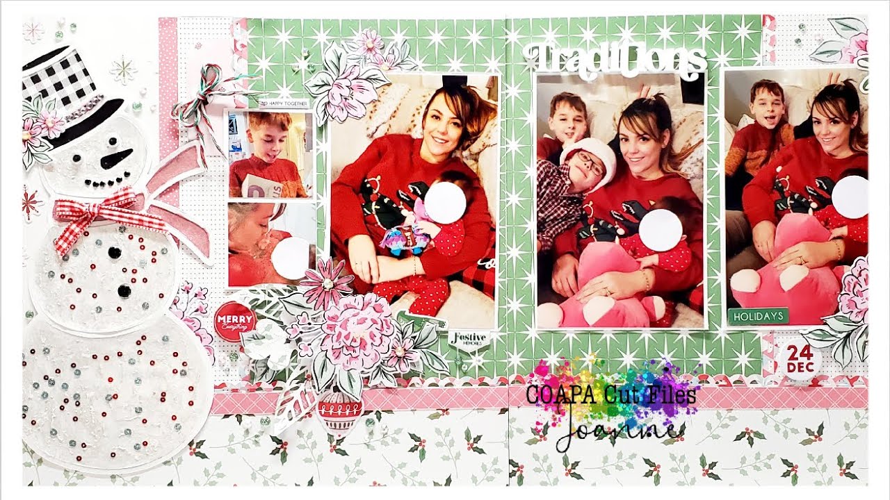 20 Days of COAPA Cut Files - Day 11 - Double Page 12 x 12 Layout - YouTube