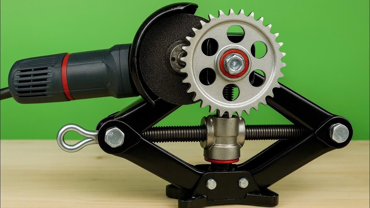 65-Year-Old Farmer’s Car Jack Hack Using an Angle Grinder — Genius ...