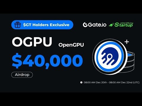 Gate.io Startup Initial Free Offering: OpenGPU(OGPU) - YouTube