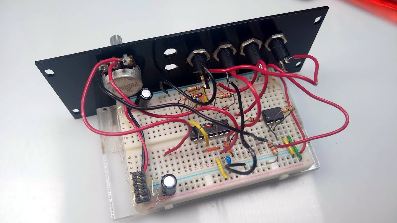 Breadboarding a Eurorack Envelope Follower circuit - YouTube