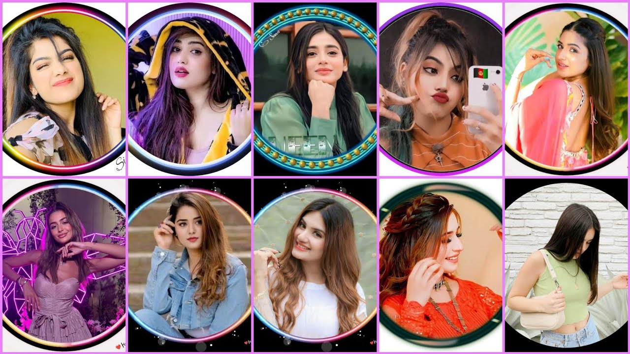 🥰Girls Photo in Frame || 🪷Beautiful Insta DPs for Girls || 💕Girls ...