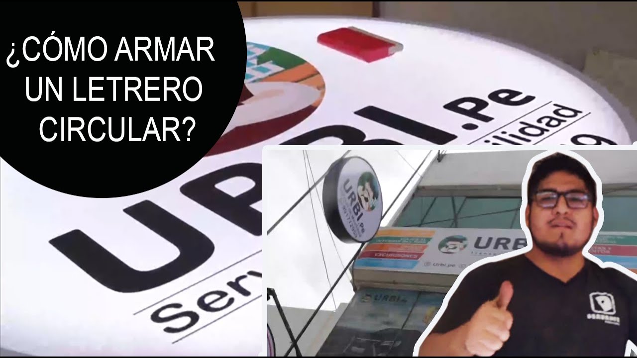 ARMADO DE ESTRUCTURA LETRERO LUMINOSO CIRCULAR - EXPLICADO E INSTALADO ...