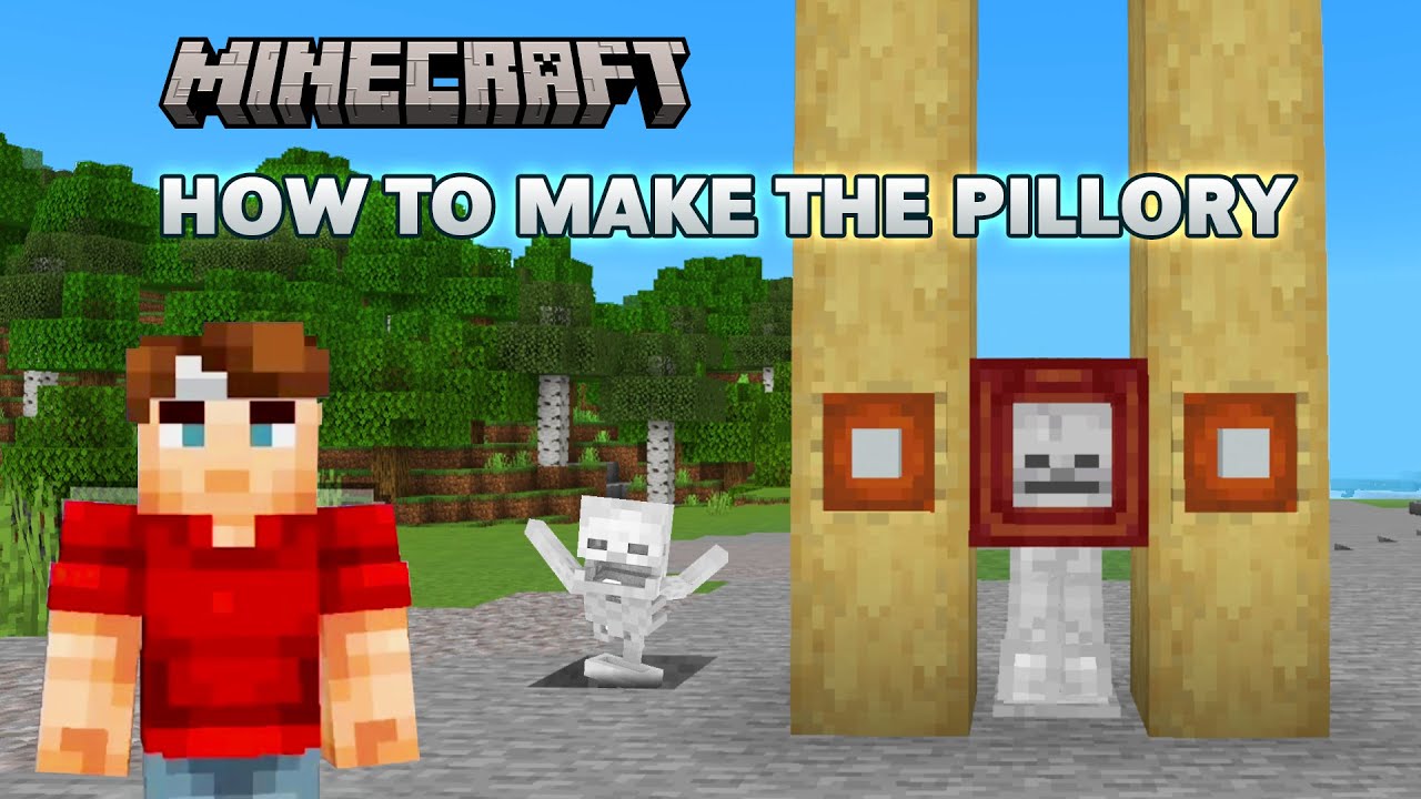 MINECRAFT LIFEHACK: HOW TO MAKE THE PILLORY - YouTube
