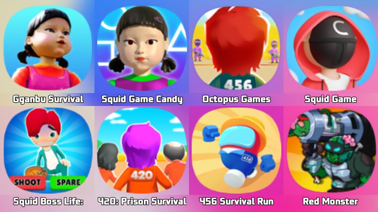 Gganbu Survival Challenge, Squid Game Candy Challenge, Octopus Games ...