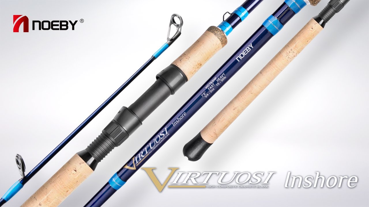 Rod action of Noeby Virtuosi Inshore Fishing Rod - YouTube