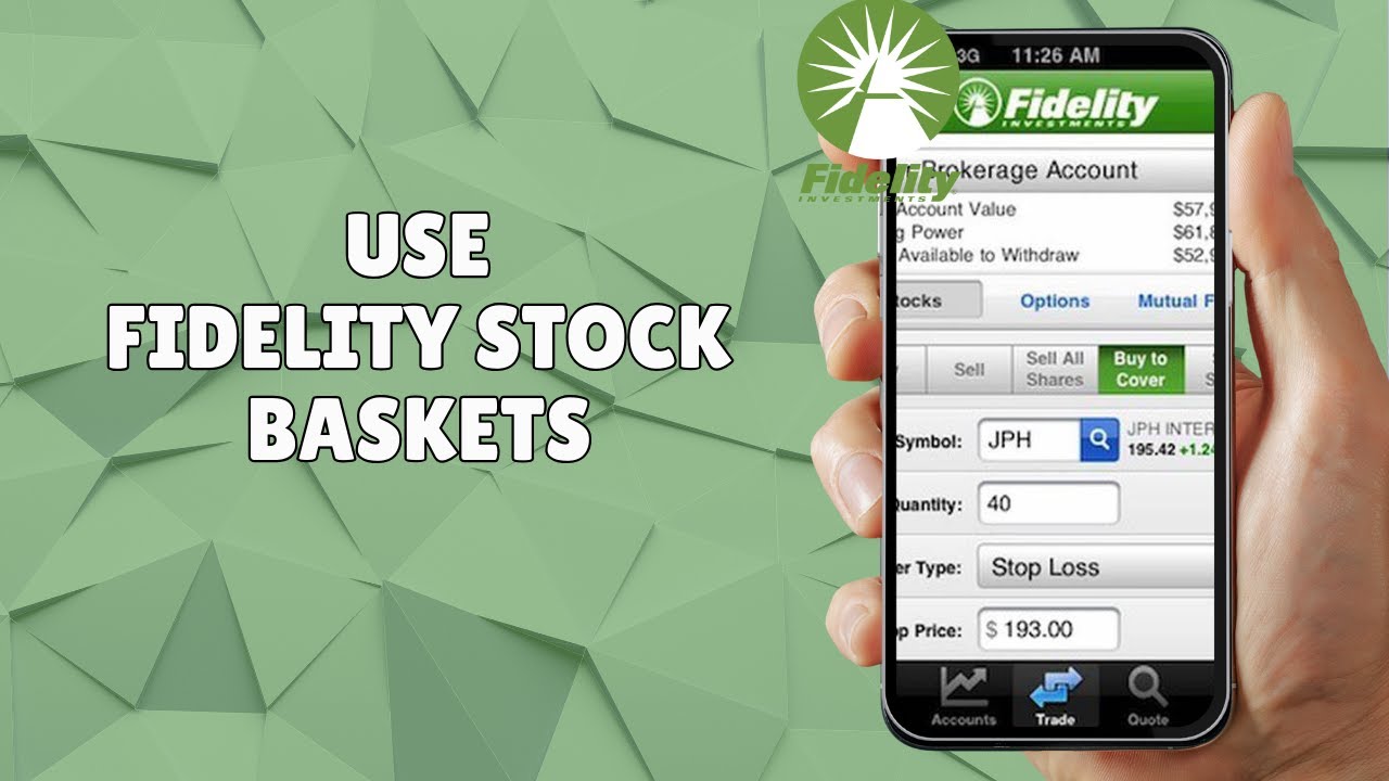 HOW TO SET UP FIDELITY STOCK BASKETS - YouTube
