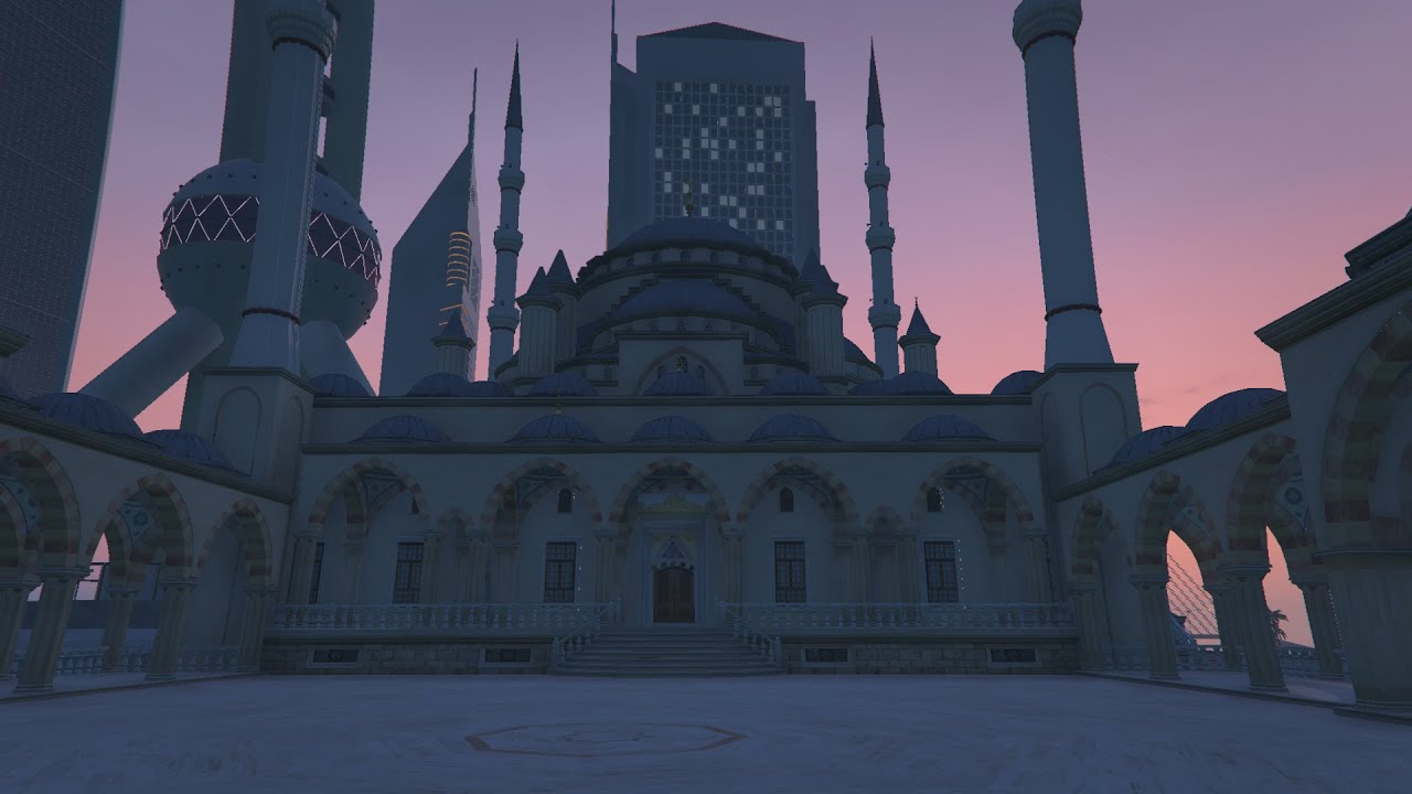 Gta 5'de Ezan Sesleri/Gta 5 Cami Modu(Dubai City Modu) - YouTube