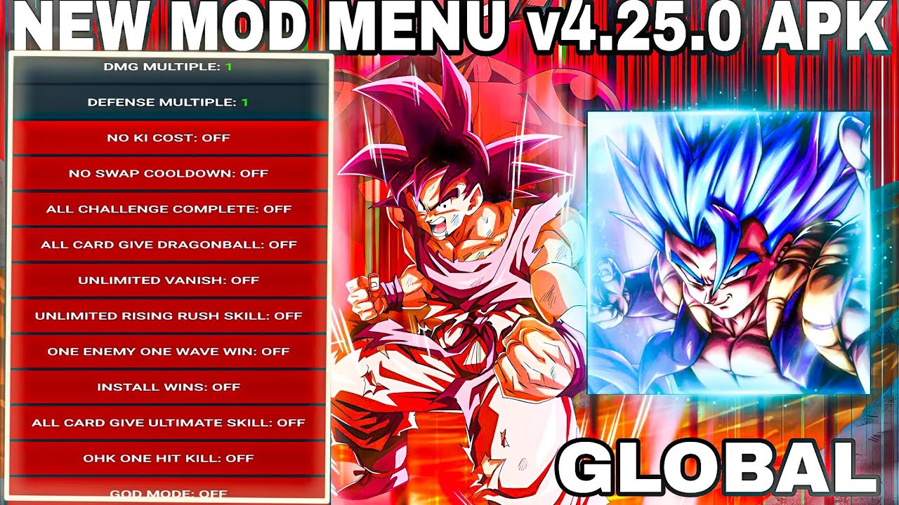 Dragon Ball Legends MOD MENU ULTRA VIP v4.25.0 APK!!-Dragon Ball ...