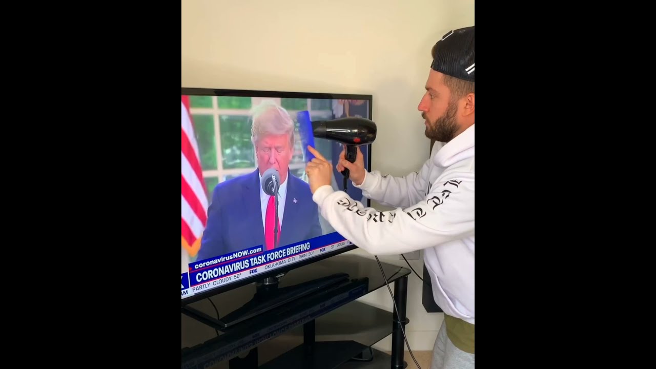 Donald trump hair dryer - YouTube