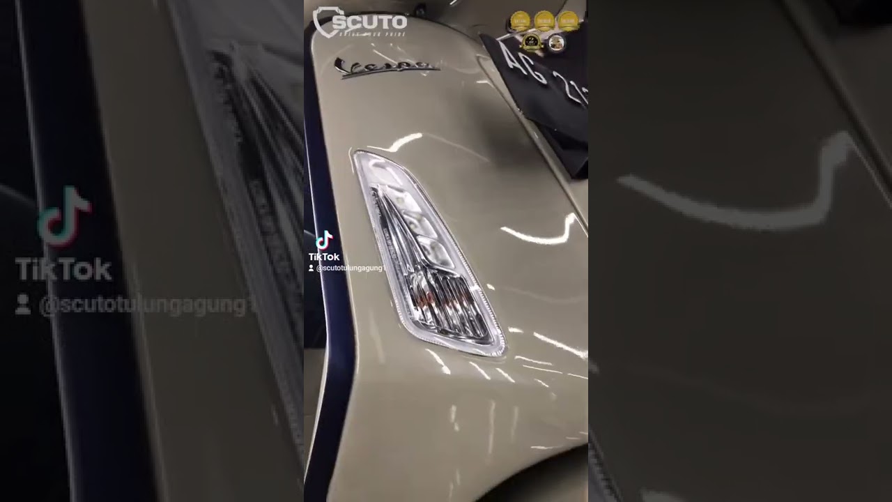 Coating Nano Ceramic Vespa Primavera - YouTube