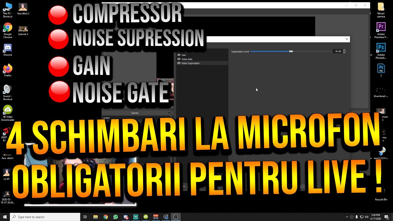 TUTORIAL 4 : 4 SETARI DE MICROFON UTILE PENTRU ORICE LIVE / FILMARE ...