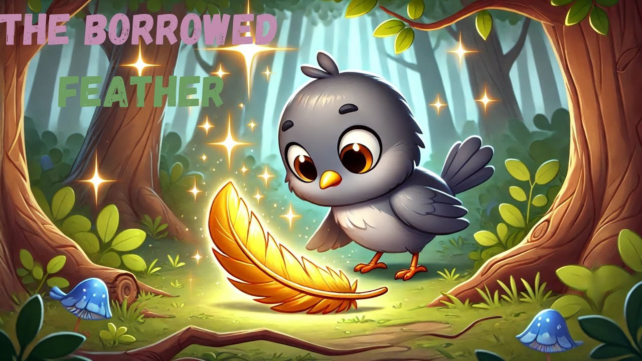 The Borrowed Feather | bird stories | easy english short story ...